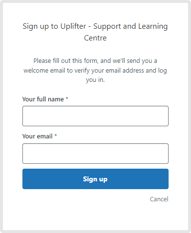Using Learn.Uplifter To Submit Inquiries – Uplifter Inc.