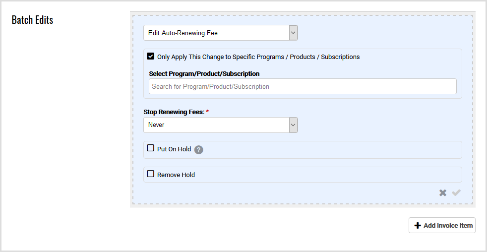 Batch Invoicing – Uplifter Inc.