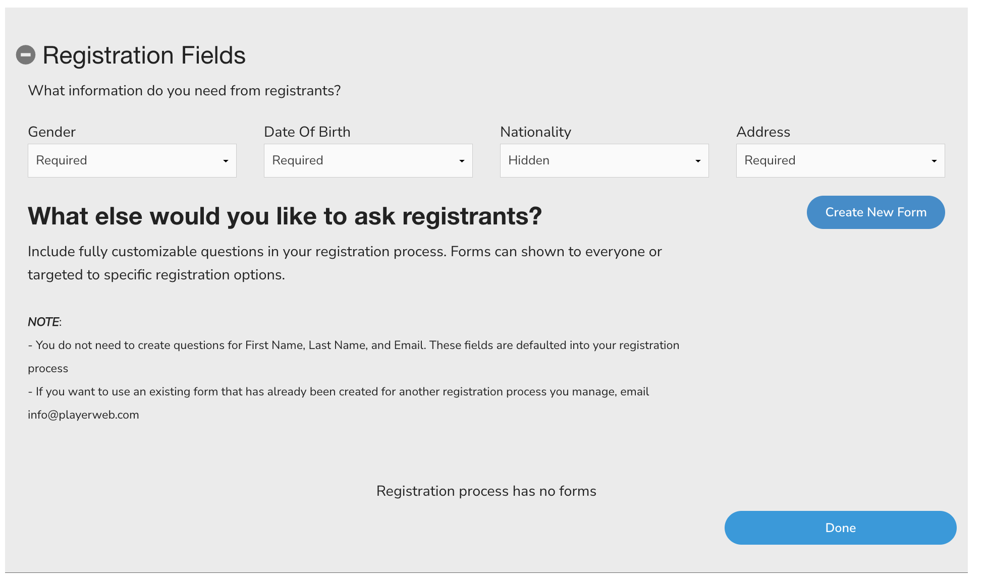 How to create a new registration process – Uplifter Inc.