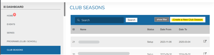How to set up a club season page – Uplifter Inc.