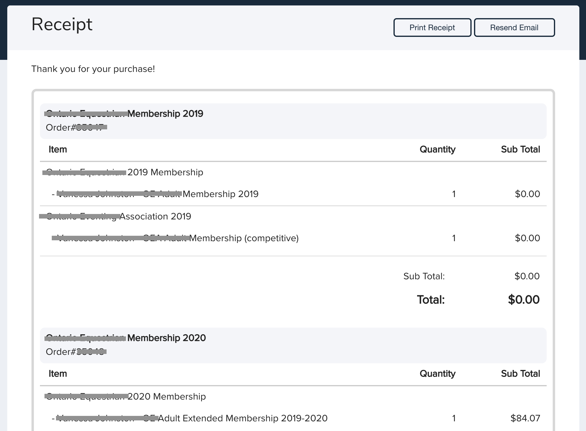 Where to find my orders receipts? – Uplifter Inc.